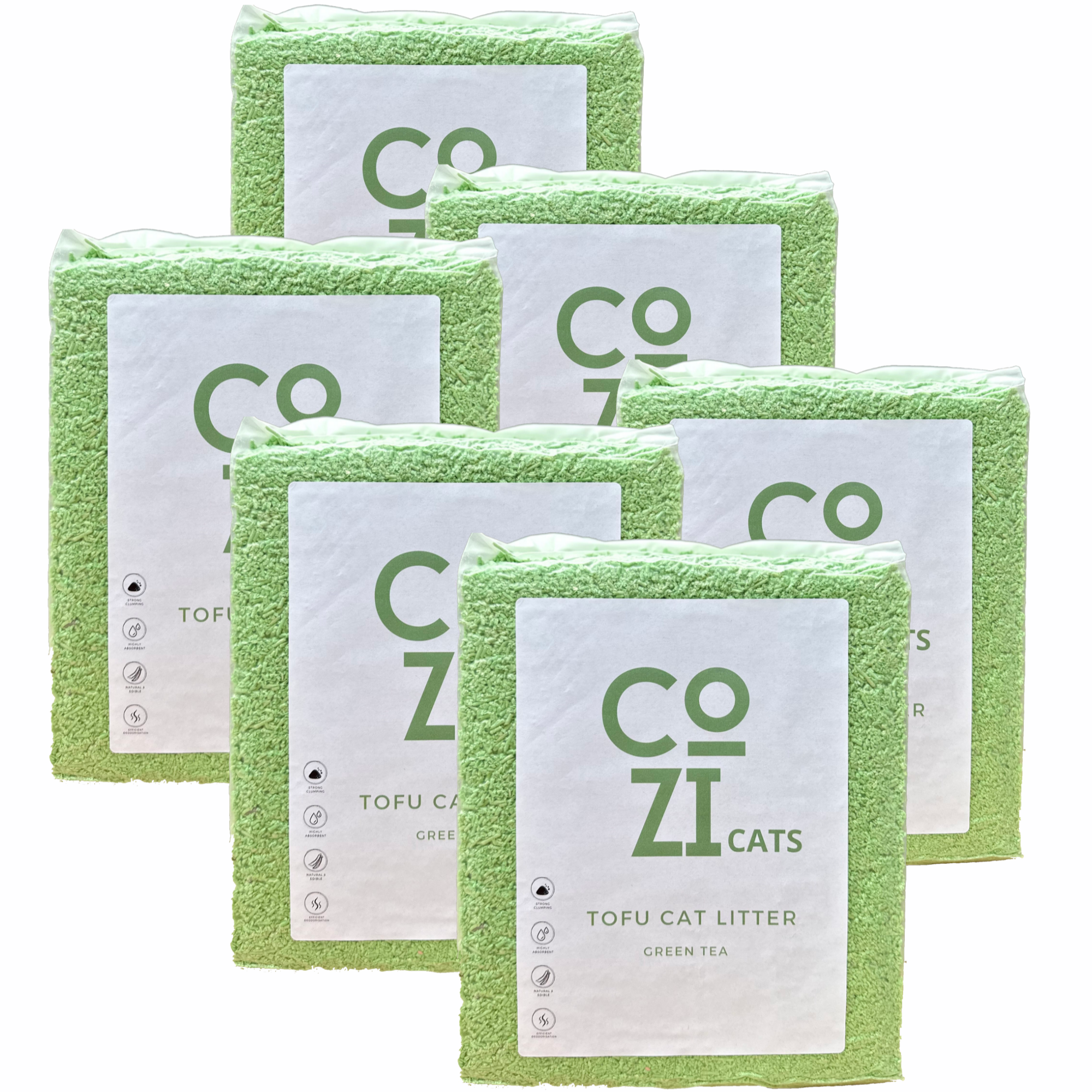 Tofu Cat Litter Green Tea x 6 bags – COZICATS